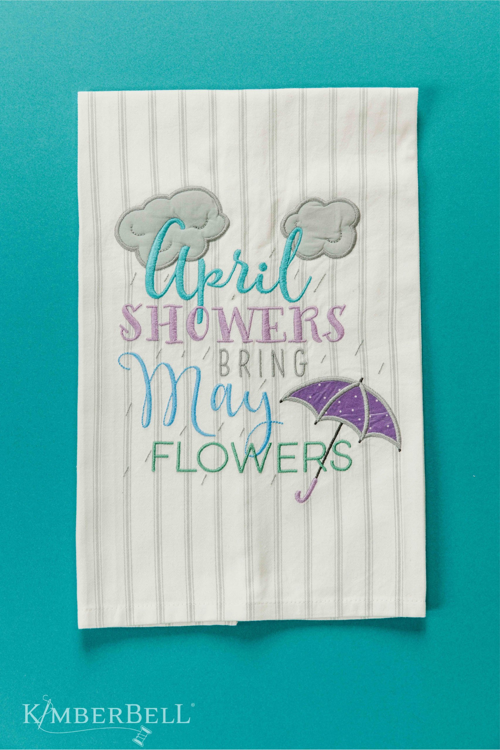 Coming Soon! Kimberbell's Spring Showers Quilt for Machine Embroidery.