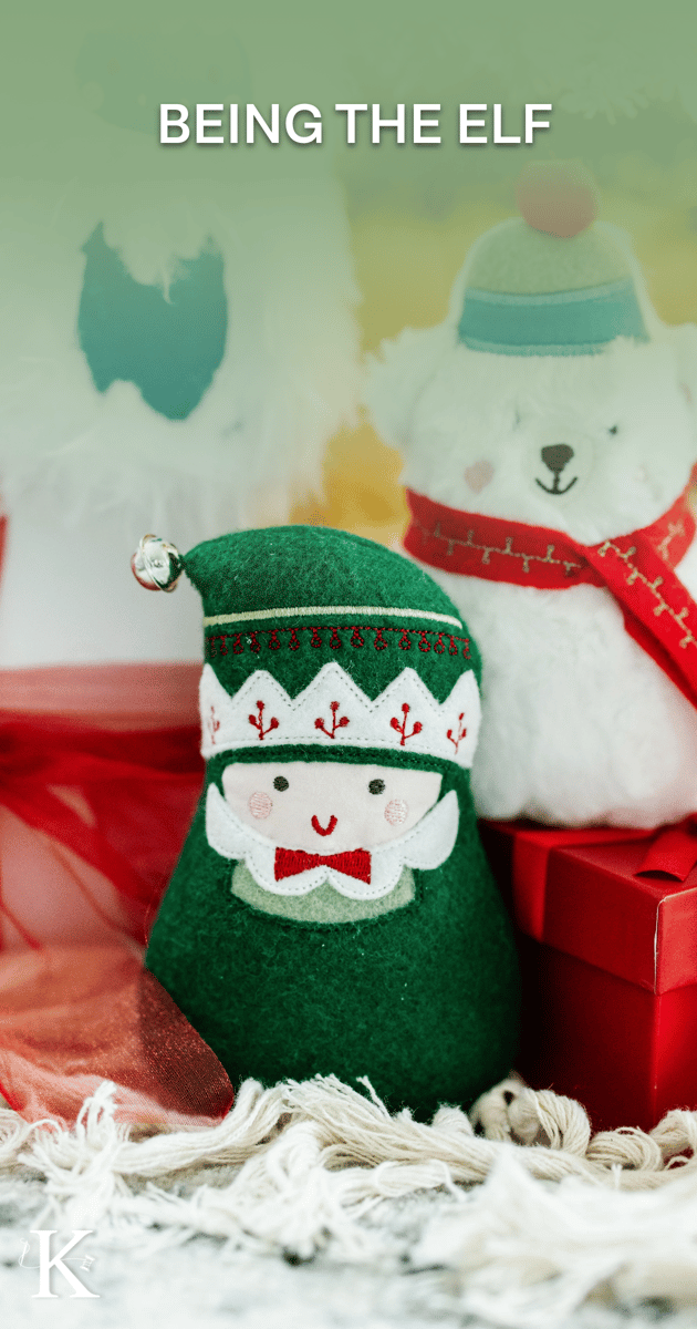 Being the Elf (Plus Kimberbell Christmas Fudge Recipe)