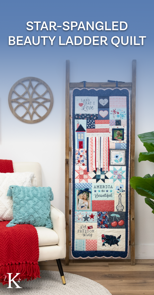 Star-Spangled Beauty Ladder Quilt