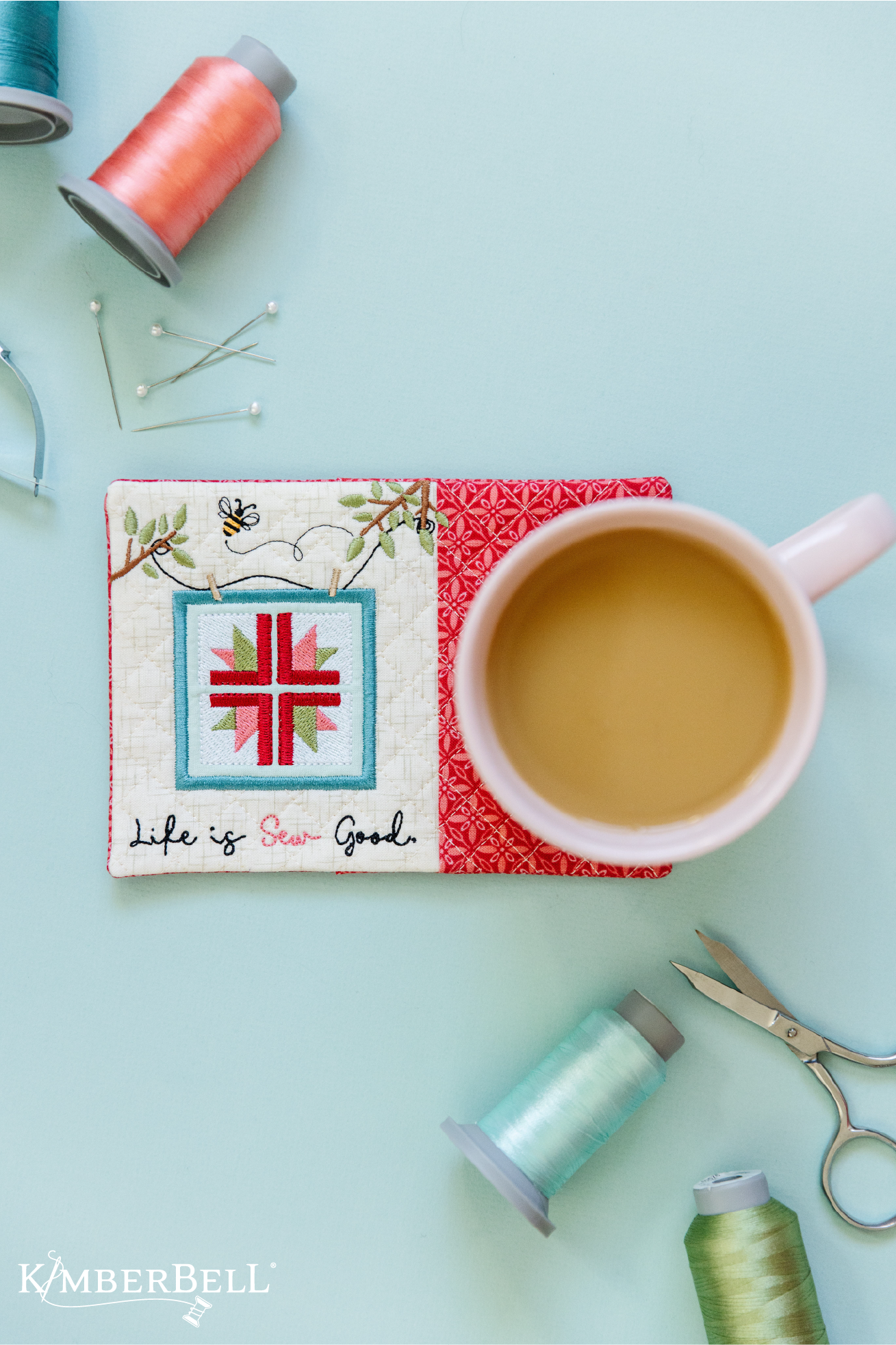 Now Available: Kimberbell Mug Rugs Vol. 5 for Machine Embroidery!