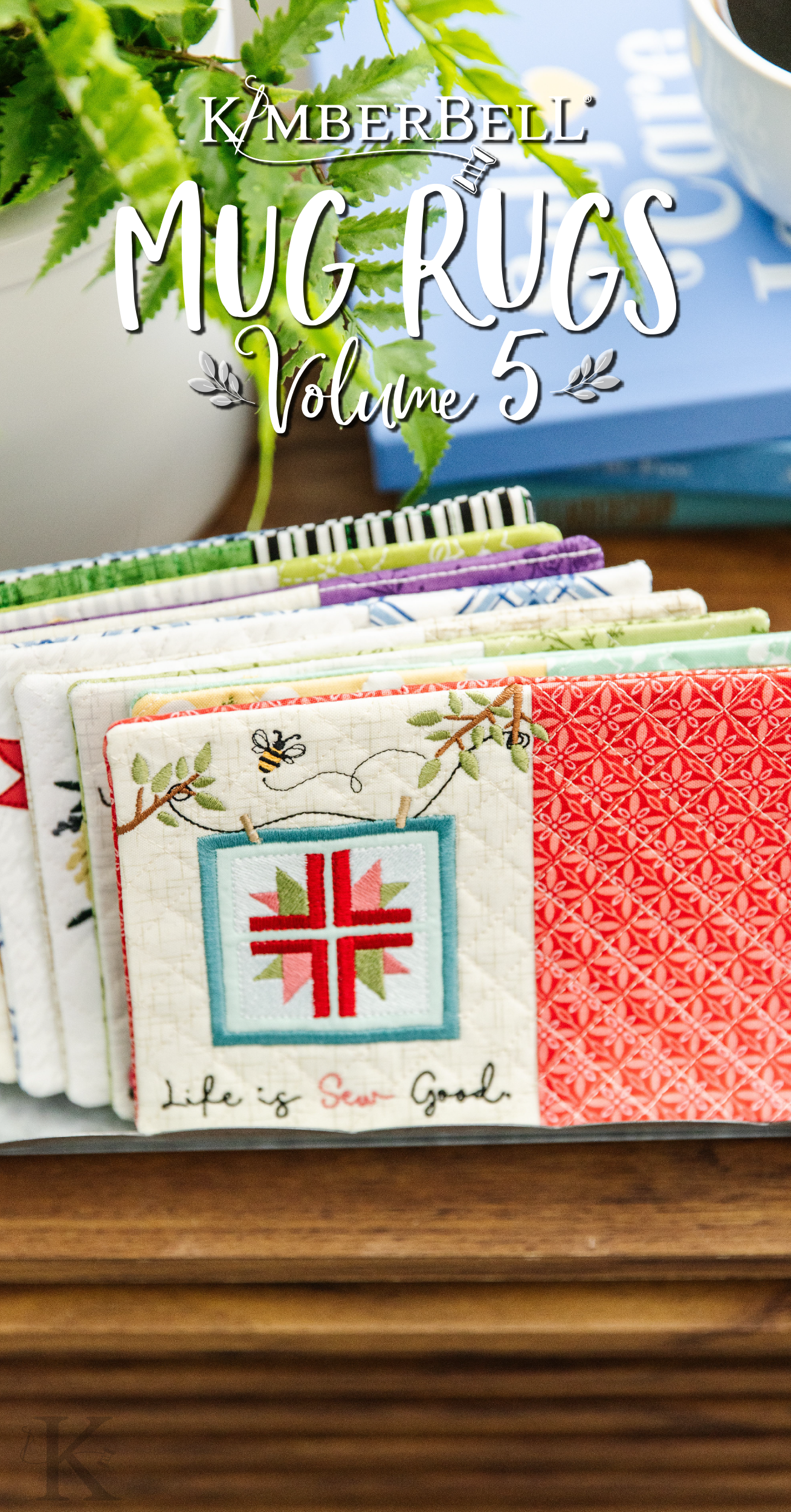 Now Available: Kimberbell Mug Rugs Vol. 5 for Machine Embroidery!