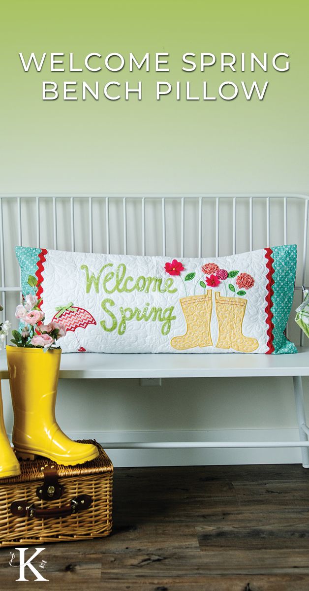 New Vault Release! Welcome Spring Bench Pillow