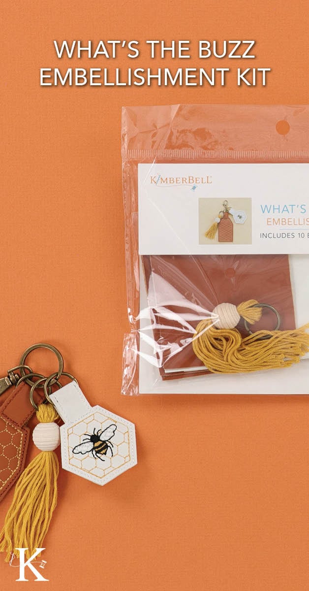 Create a Sweet Keychain with Our What's the Buzz Embellishment Kit!